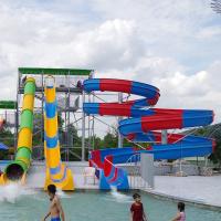 China High Capacity (>500kg) Fiberglass Water Slide with Long Lifespan (>12 years) and 12 Months Warranty for Outdoor and Commercial Use for sale