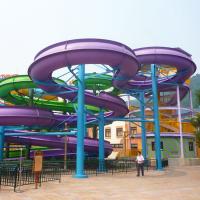 China Fiberglass Water Slide with 12 Months Warranty More than 12 Years Working Life for 5-10 Passengers for sale