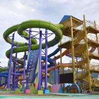 China Fiberglass Water Slide with 12 Months Warranty More than 12 Years Working Life for 5-10 Passengers for sale