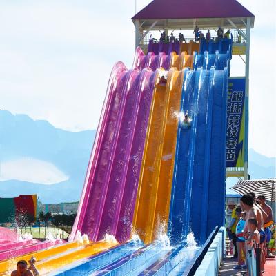China Fiberglass Water Slide with 12 Months Warranty Over 12 Years Working Life and Max Capacity >500kg for Amusement Parks for sale
