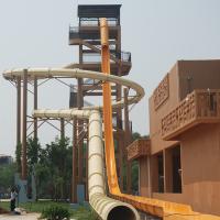 China Fiberglass Water Slide with 12 Months Warranty Over 12 Years Working Life and Max Capacity >500kg for Amusement Parks for sale