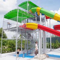 China Fiberglass Water Slide with 12 Years Working Life 12 Months Warranty and High Capacity for Amusement Parks for sale