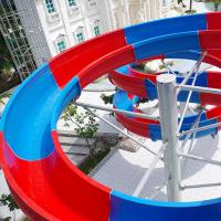 China Fiberglass Water Slide with 12 Years Working Life 12 Months Warranty and High Capacity for Amusement Parks for sale