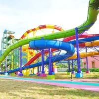 China High Capacity Fiberglass Water Slide with Long Working Life and 12 Months Warranty for Aqua Parks for sale