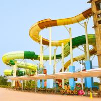 China High Capacity Fiberglass Water Slide with Long Working Life and 12 Months Warranty for Aqua Parks for sale