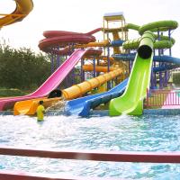 China High Capacity Fiberglass Water Slide with Long Working Life and 12 Months Warranty for Aqua Parks for sale