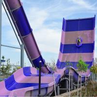 China High Capacity Fiberglass Water Slide for Water Parks with 12 Months Warranty and Long Working Life for sale