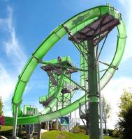 China Customized Rainbow Racer Spiral and Boomerango Water Park Toboggan Slide for Amusement Parks for sale