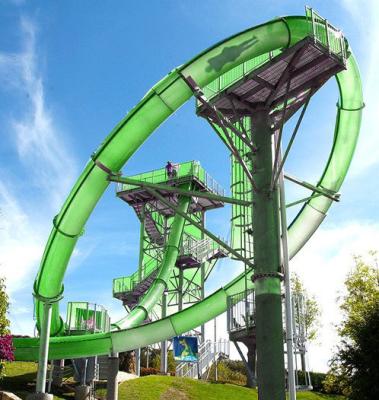 China Customized Rainbow Racer Spiral and Boomerango Water Park Toboggan Slide for Amusement Parks for sale