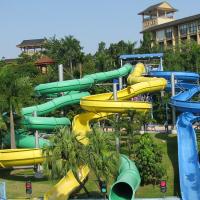 China Commercial Grade Water Park Slide with Rainbow Racer Design and Spiral Slide for Indoor/Outdoor Use for sale