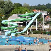 China Commercial Grade Water Park Slide with Rainbow Racer Design and Spiral Slide for Indoor/Outdoor Use for sale