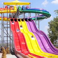 China Water Theme Park Colorful Big Racing Water Slide for Sale for sale