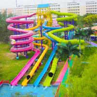 China City Fiberglass Equipment Water Park Spirals Water Slide for Sale for sale