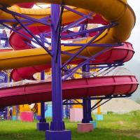 China City Fiberglass Equipment Water Park Spirals Water Slide for Sale for sale