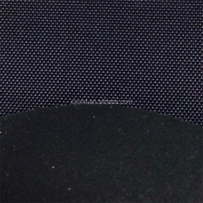 China Black 100% Nylon Coated 210D PVC Fabric for Bag Manufacturing Material for sale