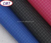 China 200D PU Coated Double Colors Waterproof Grid Nylon Oxford Fabric with Customized Color for sale