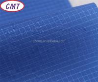 China 200D PU Coated Double Colors Waterproof Grid Nylon Oxford Fabric with Customized Color for sale