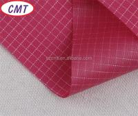 China 200D PU Coated Double Colors Waterproof Grid Nylon Oxford Fabric with Customized Color for sale
