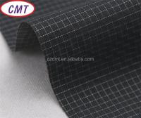 China 200D PU Coated Double Colors Waterproof Grid Nylon Oxford Fabric with Customized Color for sale