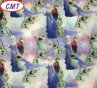 China Popular 210D Waterproof Frozen Printed Polyester Oxford Fabric for School Bag for sale