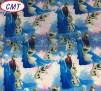 China Popular 210D Waterproof Frozen Printed Polyester Oxford Fabric for School Bag for sale