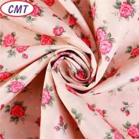 China Flower Printed 75D 100% Polyester Taffeta Fabric with 190T Density for sale