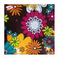 China 600D Printed Oxford Fabric 58/60 Inch Width Anti-Mould Flower Print for Luggage Bags for sale