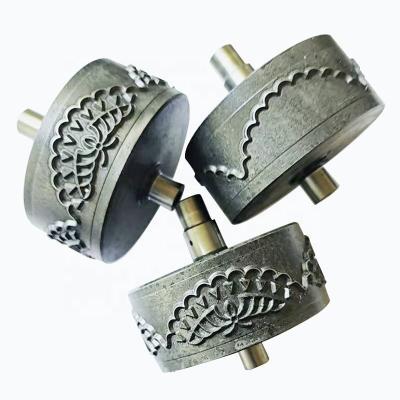 China Leather Machine Concave Convex Steel Embossing Roller  High Wear Resistance for sale