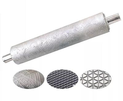 China Steel Engraving Embossing Roller High Wear Resistance Silver Color for sale