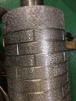 China International Standard Leather Embossing Roller , PVC Carpet Roller for Customized engrave pattern for sale
