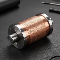 China Multi-Layer Copper Sleeve 42CrMoA Steel Core Laser Engraved Embossing Roller for Fine Leather Grain Pattern for sale