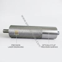 China Laser Engraved Leather Embossing Steel Roller 45# Seamless Pipe HRC 52-58 Chrome Plated Mirror Finish for sale