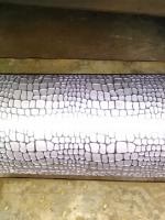 China Flower Pattern PU / PVC / Synthetic Leather Knurled Rollers , Engraving Rolls for sale