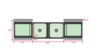 China Low Noise Safety Platform Screen Door System For Subway / Metro Station for sale