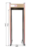 China 6 Zones Walk Through Metal Detector Gate For Airport / Subway Security Screening for sale