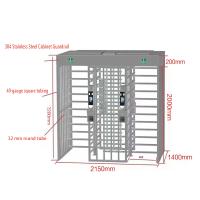 China Security SUS304 Full Height Double Turnstile For Prison / Government Buildings for sale