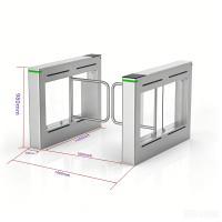 China Square Swing Barrier Gate Easy Installation Stainless Steel Office Security Gates for sale