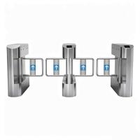 China Stainless Steel Swing Turnstile Gate , RFID Access Control Swing Gate For Commercial Entrances for sale