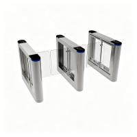 China Brushed Stainless Steel Swing Turnstile Gate Customized For Hotel Lobbies for sale