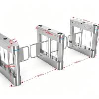 China Commercial Buildings Compact Swing Turnstile With RFID Access Control for sale