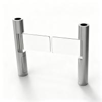 China Pedestal Swing Turnstile Gate Floor Mounted RFID Turnstile Gate For Business Centers for sale