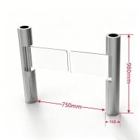 China Pedestal Swing Turnstile Gate Floor Mounted RFID Turnstile Gate For Business Centers for sale
