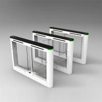China Curved Swing Turnstile Gate 1.2mm Thickness For Corporate Access Control for sale