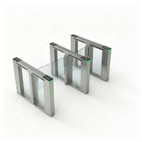 China Anti Pinch Optical Barrier Turnstiles SUS304 Fast Lane Turnstiles For Office Buildings for sale