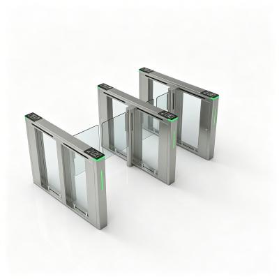 China Anti Pinch Optical Barrier Turnstiles SUS304 Fast Lane Turnstiles For Office Buildings for sale