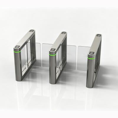 China Curved Swing Gate Access Control Turnstile Gate  For Corporate Entrances for sale