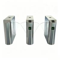 China Anti Pinch Turnstile Flap Barrier Gate Stainless Steel SUS304 Train Station Turnstiles for sale