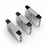 China Luxury Square Flap Barrier Access Control System For Airport / Subway Station for sale