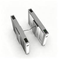 China High Speed Flap Barrier Turnstile 1.2mm Thickness For Airport / Subway Entrances for sale