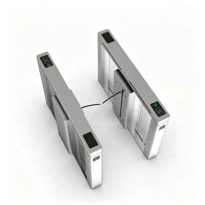 China High Speed Flap Barrier Turnstile 1.2mm Thickness For Airport / Subway Entrances for sale